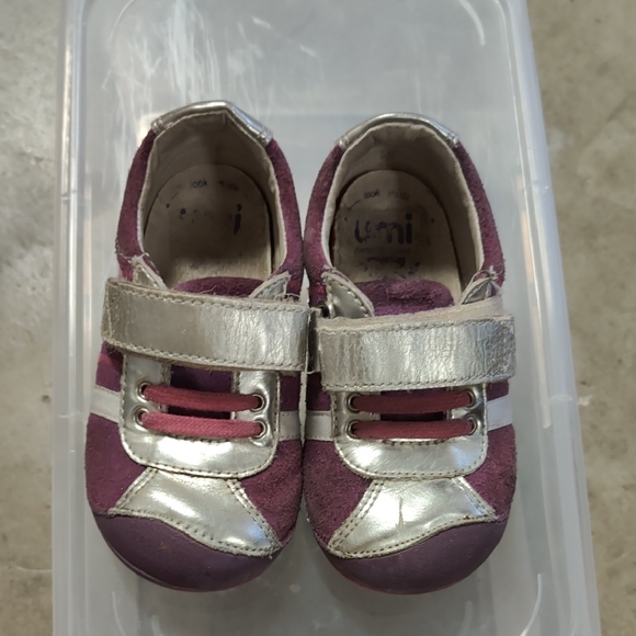 Umi | Shoes | Umi Purple And Silver Sneakers With Velcro Straps | Poshmark